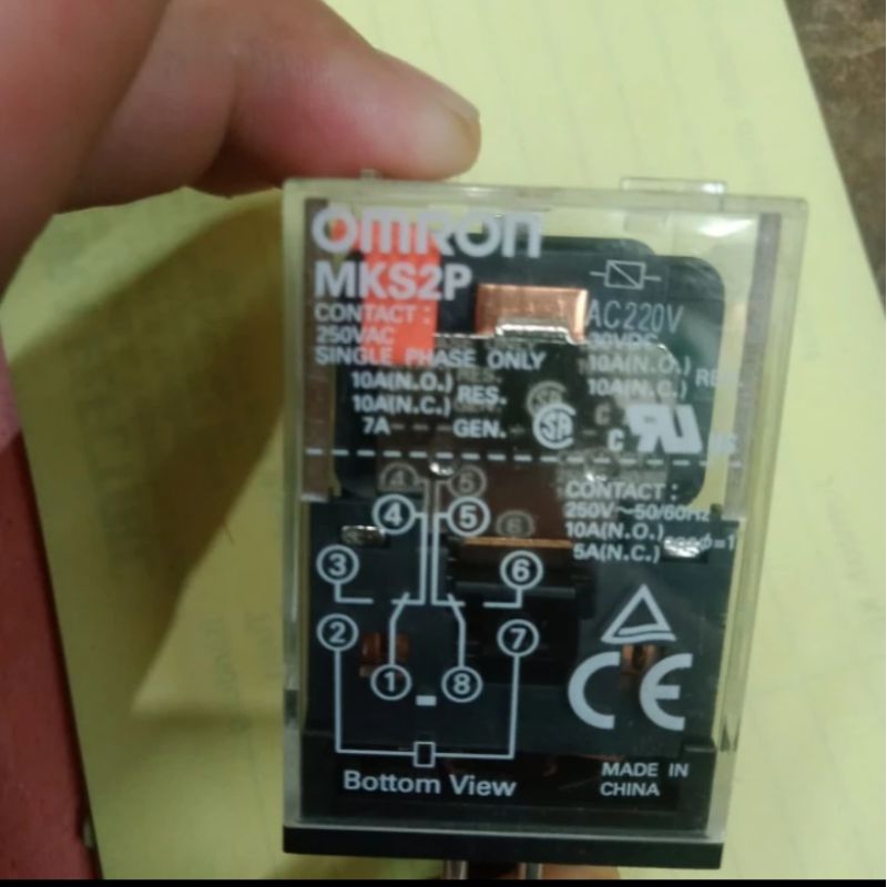 Jual RELAY OMRON MKS2P 220V ORIGINAL ASLI | Shopee Indonesia