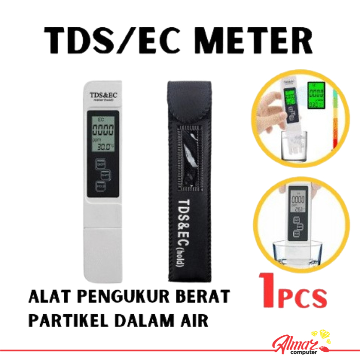 Jual Alat Ukur Hidroponik TDS & EC Meter Test PPM Pengukur Kualitas PH ...