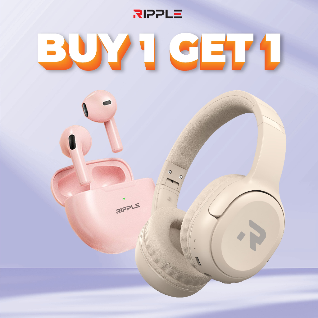 Jual Ripple Bluetooth Headphone Wireless Noise Canceling with TF ...