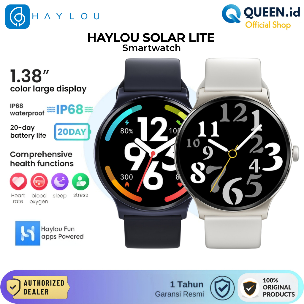 Jual Haylou Solar Smartwatch LS05 Lite Touch Screen IP68 - Smart Watch ...