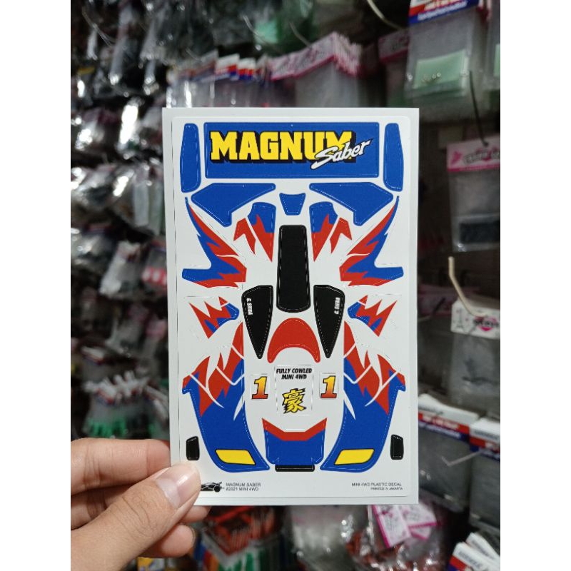 Jual DECAL MINI 4WD MAGNUM SABER / STICKER TAMIYA MAGNUM SABER | Shopee ...
