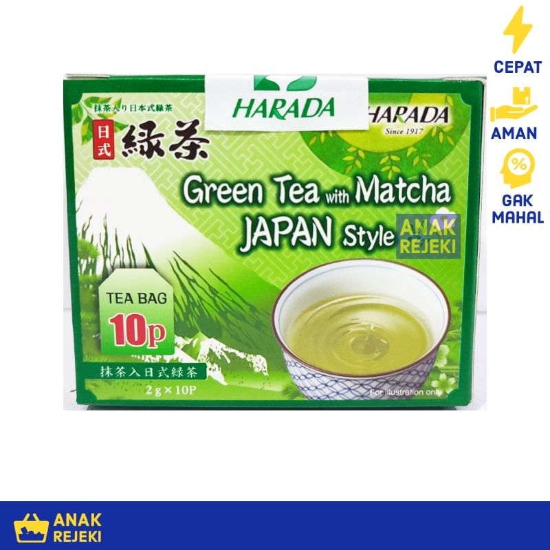 Jual Harada Green Tea Matcha Japan Style 10pcs x 2gr - Ocha Teh Hijau ...