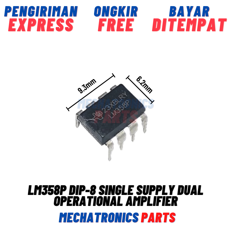 Jual LM358P LM358 DIP 8 SINGLE SUPPLY DUAL OPERATIONAL AMPLIFIER | Shopee Indonesia