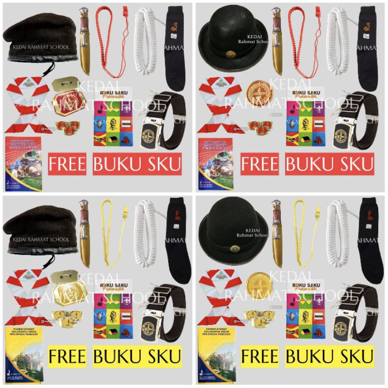 Jual Paket Lengkap Atribut Pramuka Penggalang Penegak Putra Putri SD ...