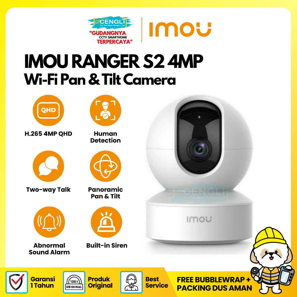 Jual Imou Ranger 2 4MP IPC-A42P-D Smart Tracking IP Camera CCTV Wifi ...