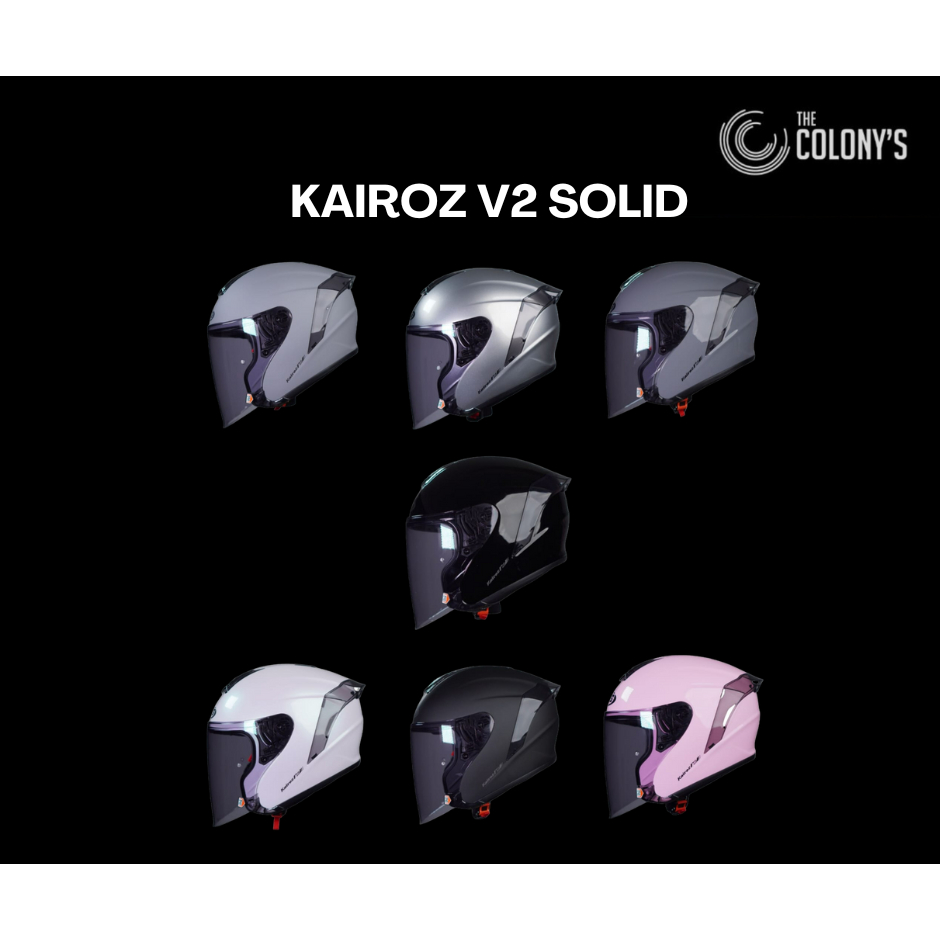 Jual HELM NJS KAIROZ SOLID V2 FLAT VISOR Helm Half Face SNI | Shopee ...