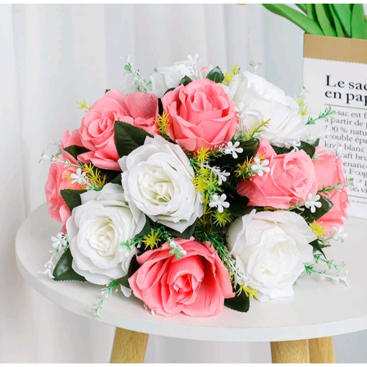 Jual Bunga Plastik Bunga Meja Centerpiece Artificial Flower Ball ...