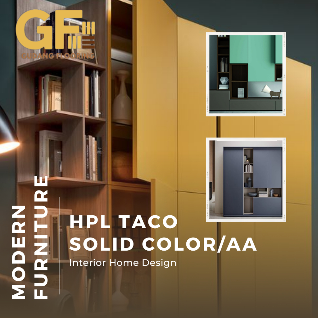 Jual HPL Taco Solid Color Tipe AA / Pelapis meja Furniture HPL kayu ...