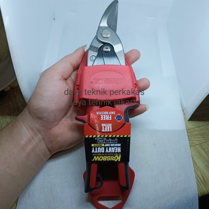 Jual KODE S28Y krisbow gunting baja ringan kiri aviation snip left ...
