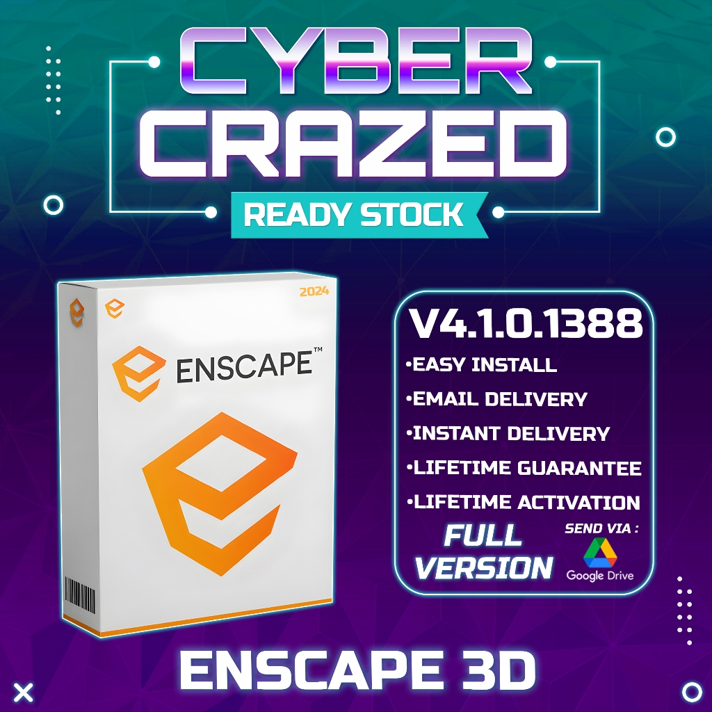 Jual Enscape 3D 4.1.0.1388 + Assets Library + Material Library Full ...
