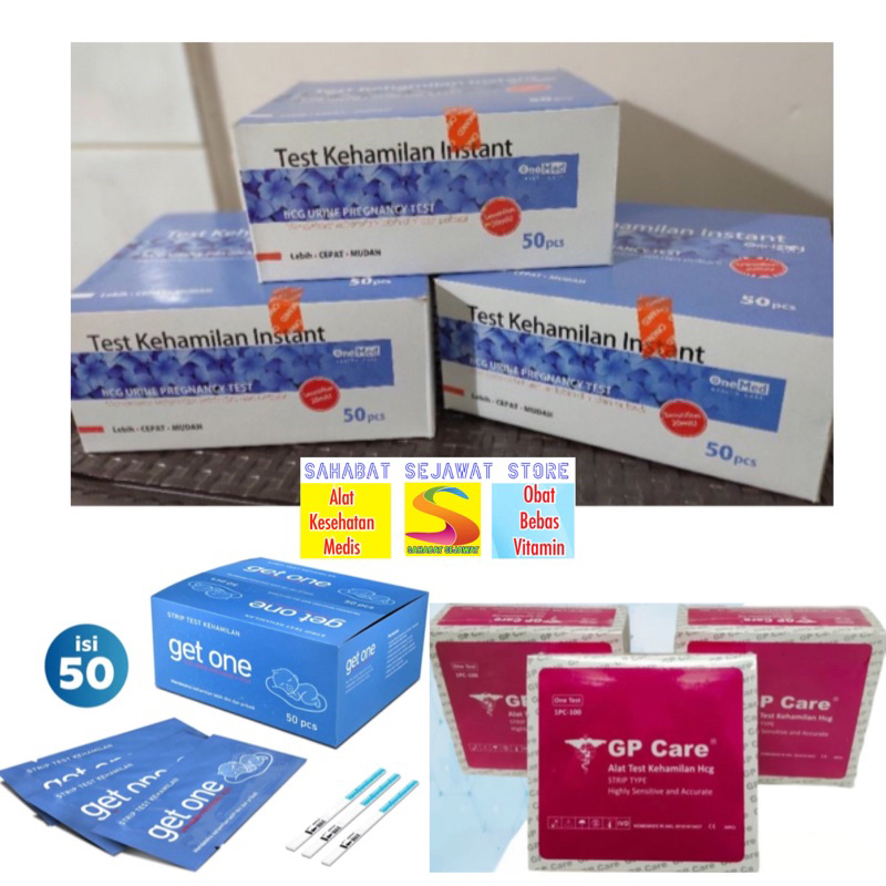 Jual HCG ONEMED / GP / GET ONE Tespek Tes Kehamilan Instan / PREGNANCY ...