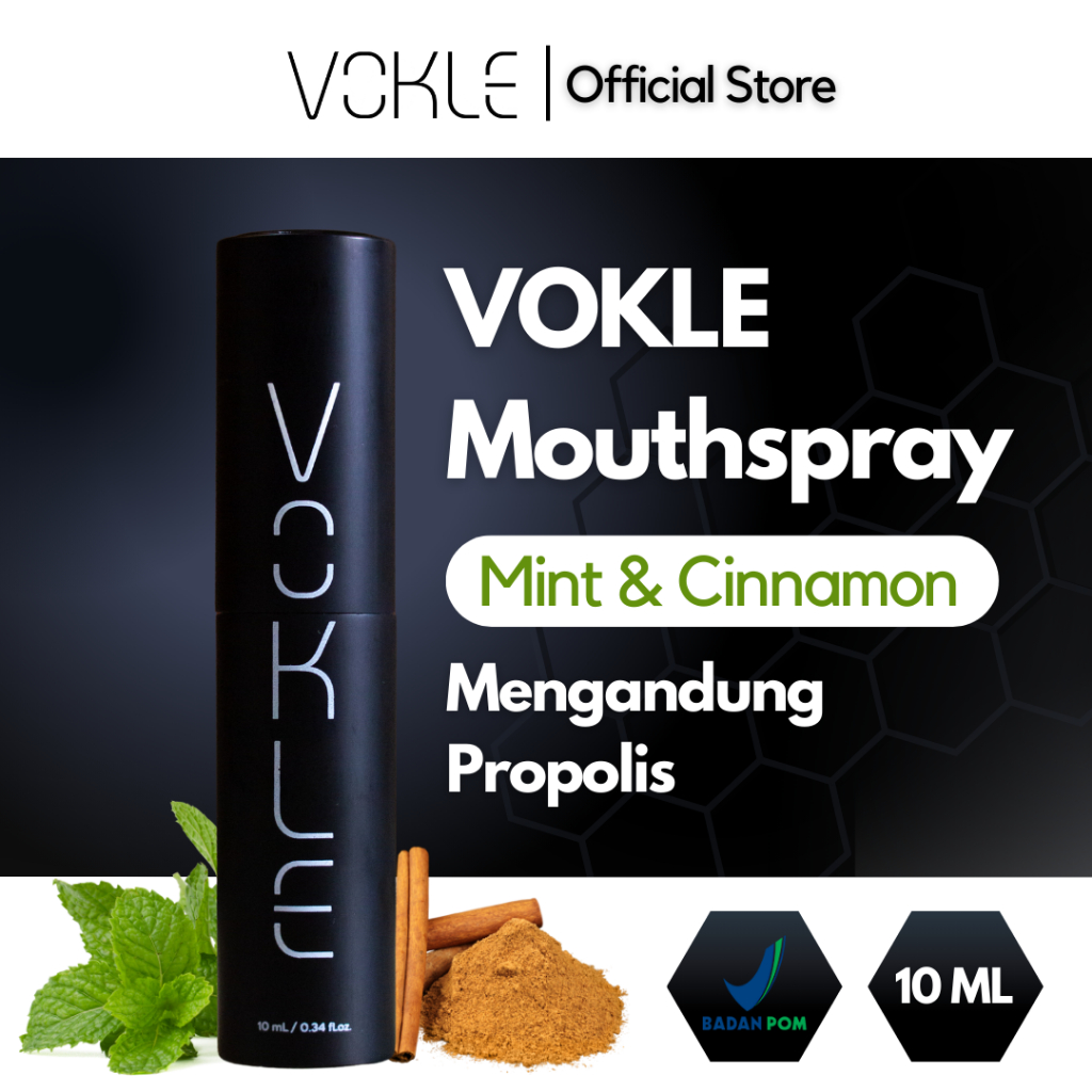 Jual VOKLE Mouthspray - Mint & Cinnamon 10ml | Shopee Indonesia