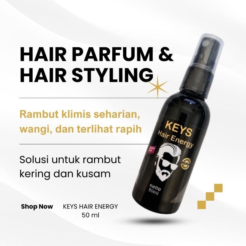 Jual Minyak Rambut Pria Keys Hair Energy 50 ml Solusi Untuk Rambut Kering | Shopee Indonesia