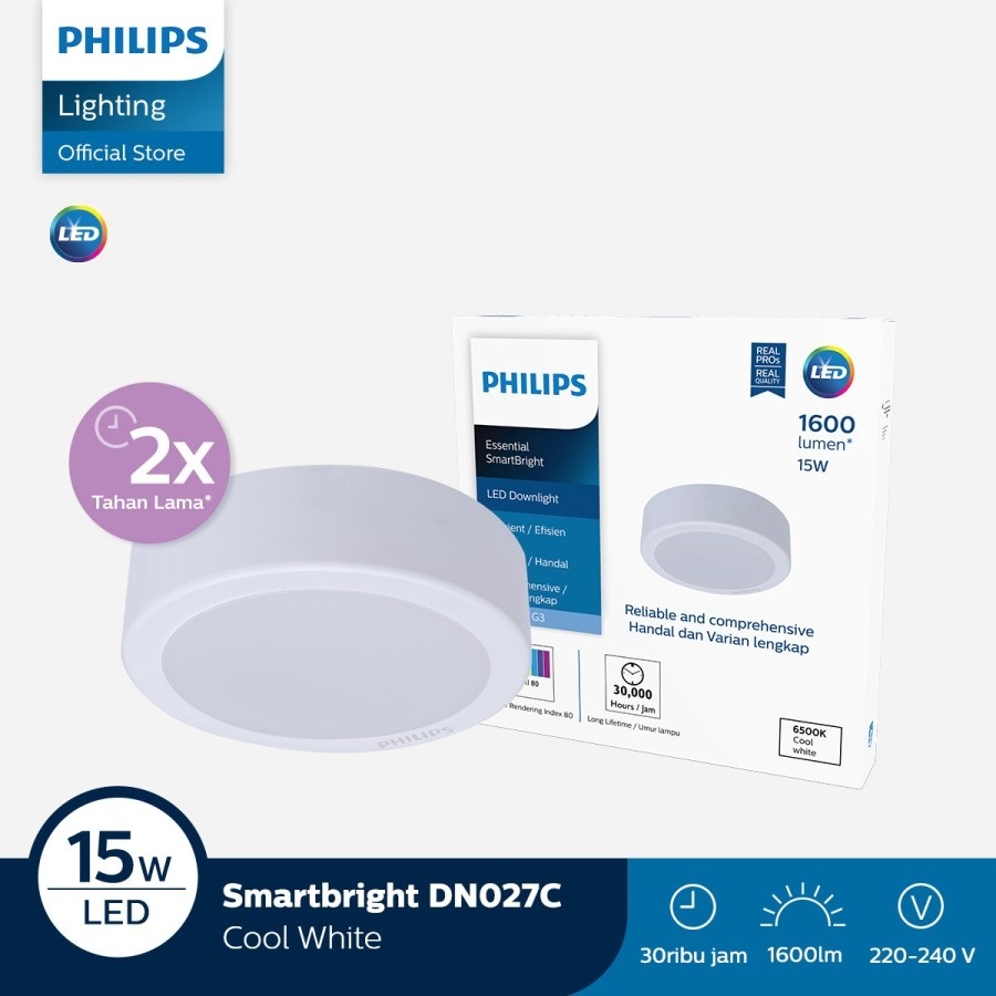 Jual PHILIPS Downlight LED OUTBOW DN027C LED15 G3 15W - CW/PUTIH ...
