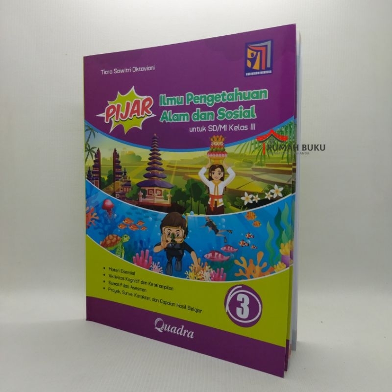 Jual Pijar IPAS Penerbit Quadra kelas 3 kurikulum merdeka | Shopee ...