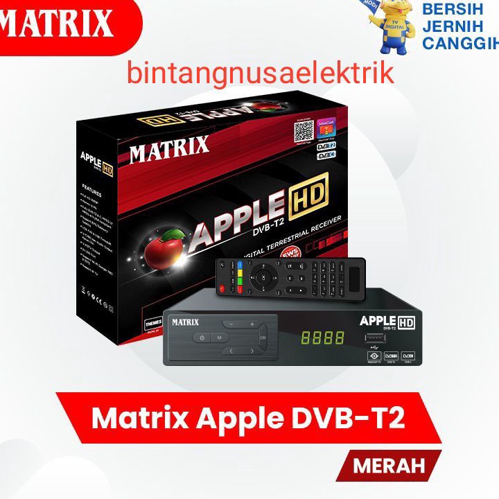 Jual Matrix Apple Merah Full HD Set Top Box Matrix Apple Merah Full HD ...