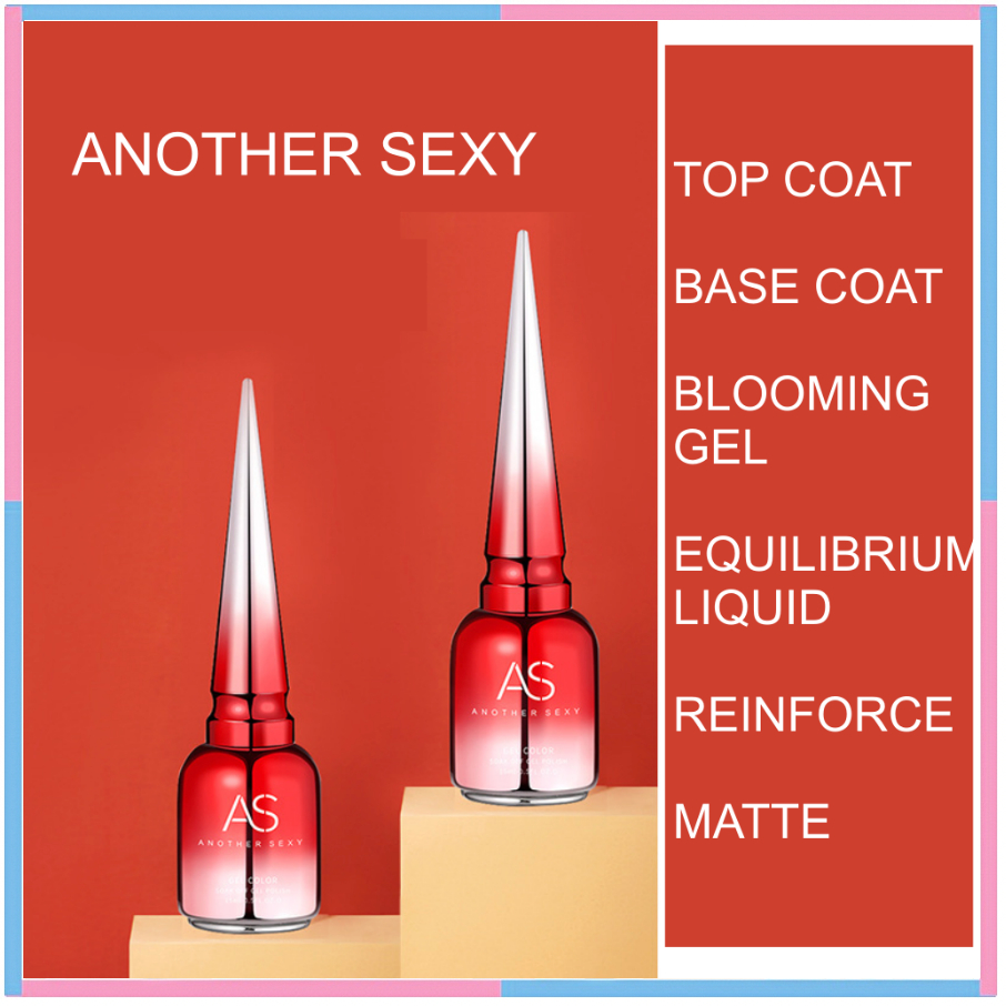 Jual AS Nail Gel Polish Top Coat Base Coat Matte Primer Liquid Nail ...