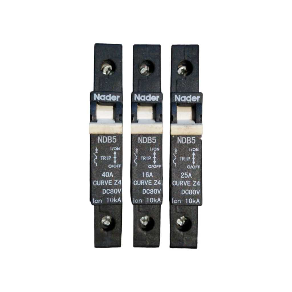 Jual MCB DC NADER NDB5 40A/25A/16A DC 80V 10KA | Shopee Indonesia