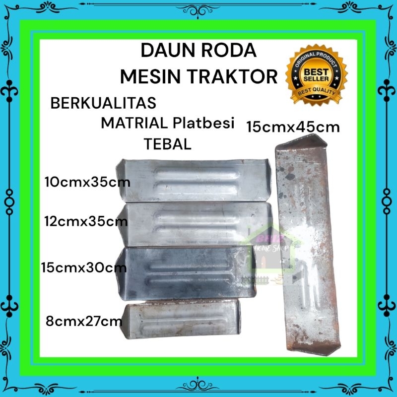 Jual DAUN RODA MESIN TRAKTOR SAWAH BERKUALITAS / SEPATU RODA MESIN ...