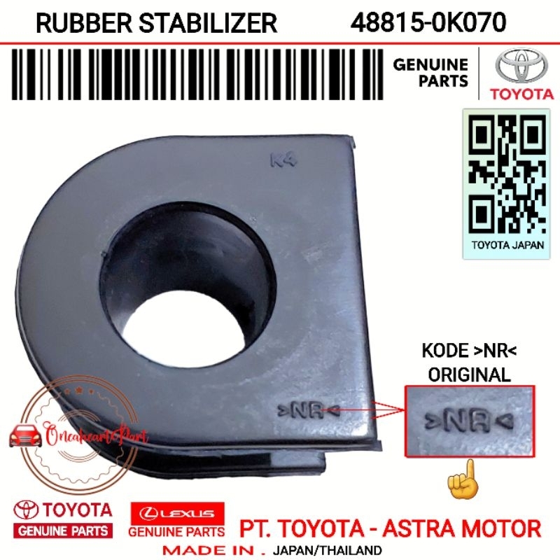 Jual KARET RUBBER STABIL STABILIZER INNOVA HILUX VIGO FORTUNER 48815 ...