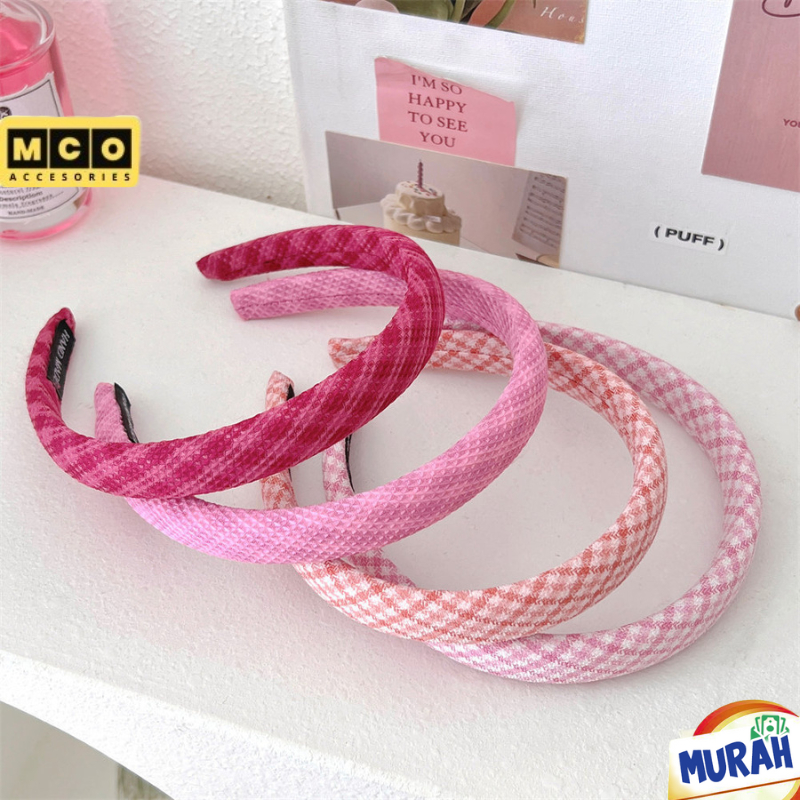 Jual Bando Aksesoris Rambut Wanita Fashion Korea Headband Bandana Warna ...