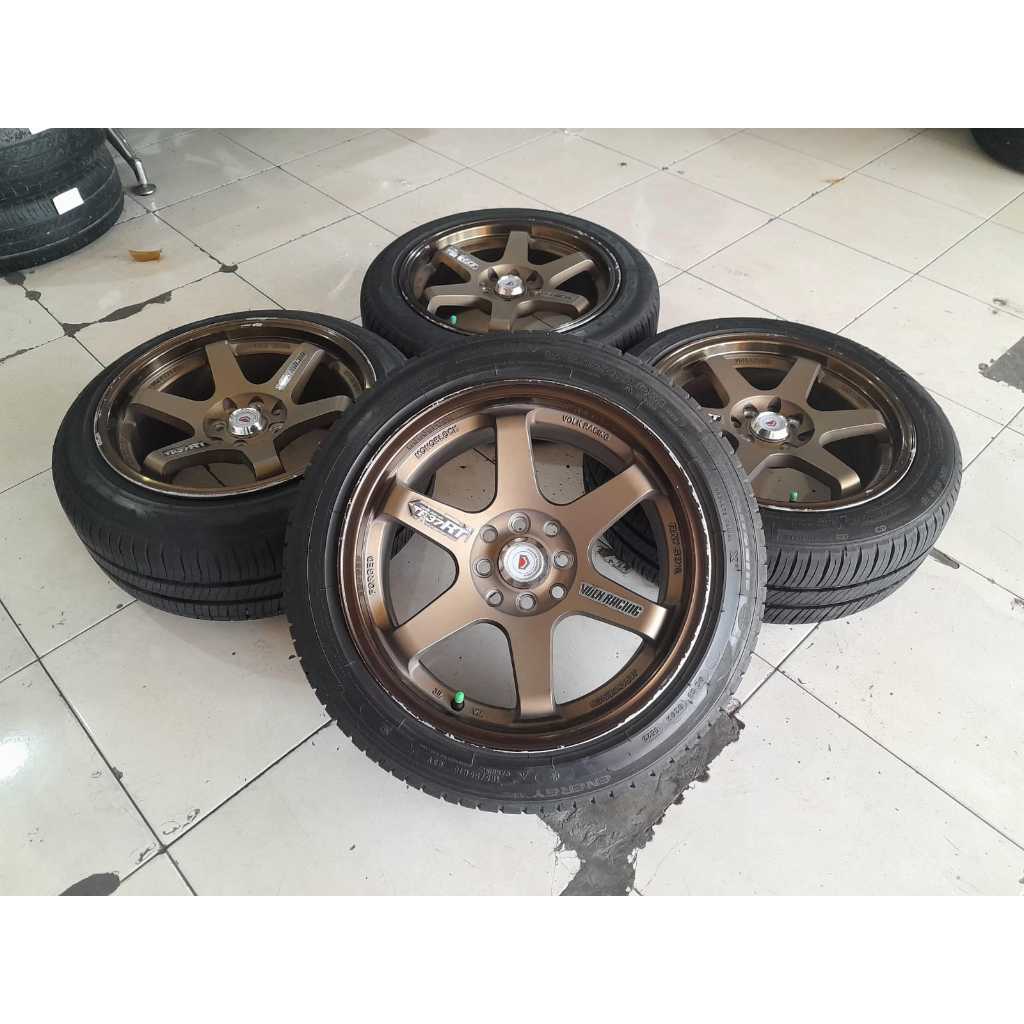 Jual Velg Mobil Racing Bekas R16 Type TE37 Pcd 4X100 - 4X114 lebar 7/8 ...