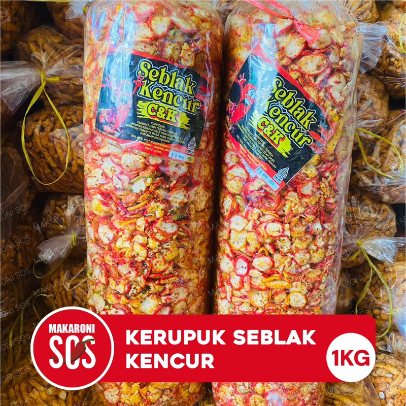 Jual KERUPUK SEBLAK | 1KG | KERUPUK VIRAL PEDAS KENCUR PEDAS MANTAP ...