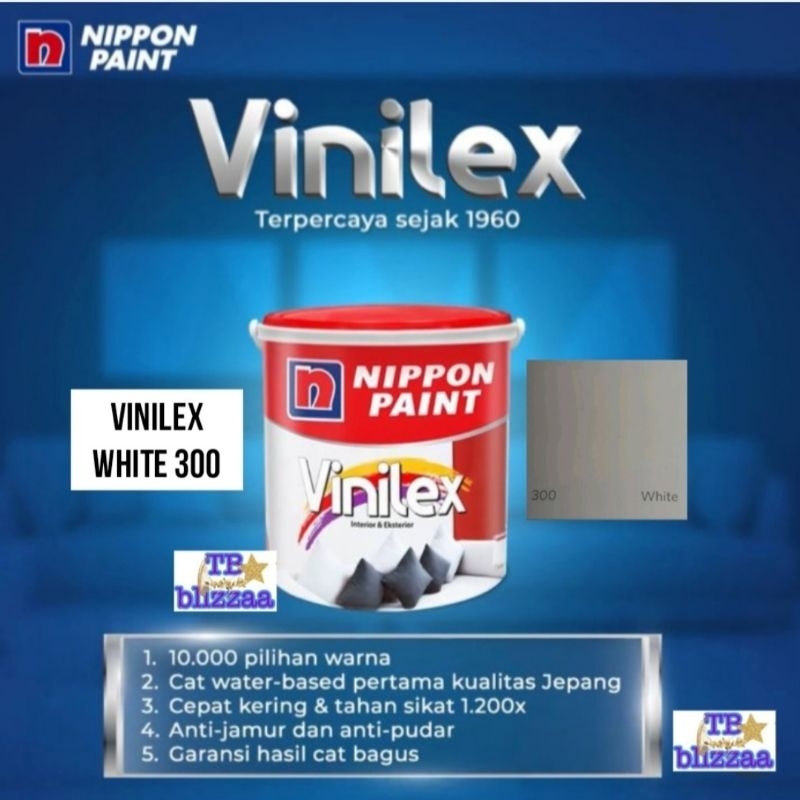 Jual Cat Tembok Vinilex Putih 1kg Vinilex White 300 Asli pabrik Nippon ...