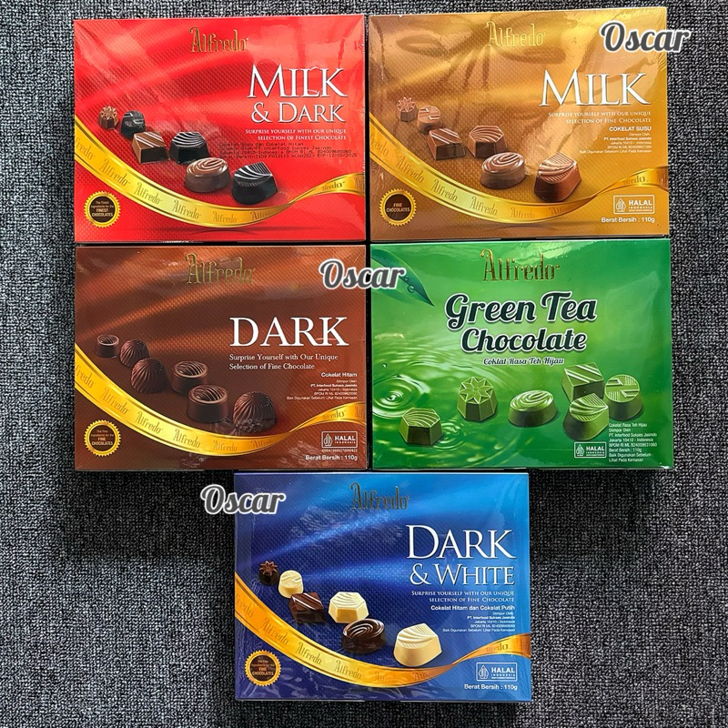 Jual Alfredo Chocolate Box 110g Cokelat import Coklat bentuk premium ...