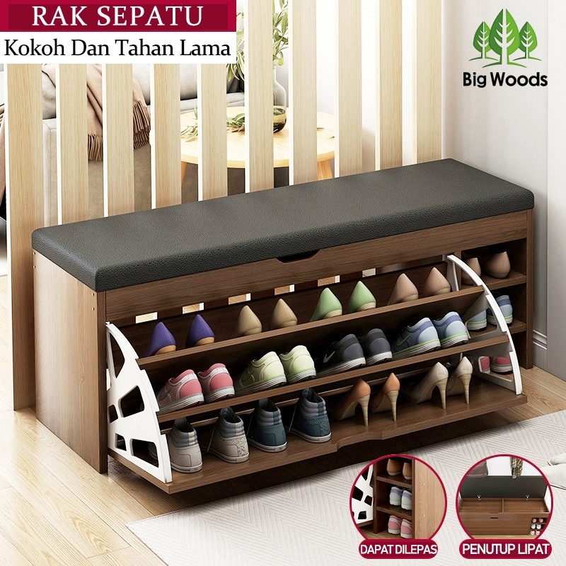 Jual Rak Sepatu/Lemari Sepatu Simple Bertingkat/Bangku yang Bisa Duduk ...