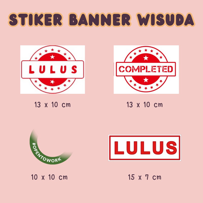 Jual Sticker Vinyl/Transparan Banner Wisuda | Shopee Indonesia