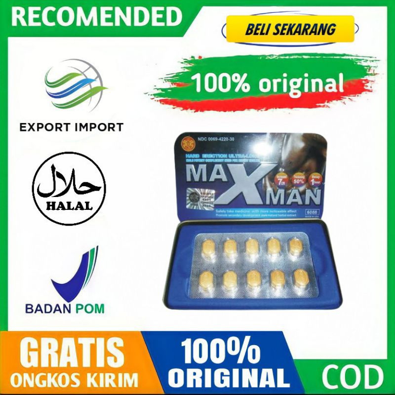 Jual MAXMAN OBAT KUAT STAMINA PRIA ORIGINAL VITALITAS KUAT TAHAN LAMA ...