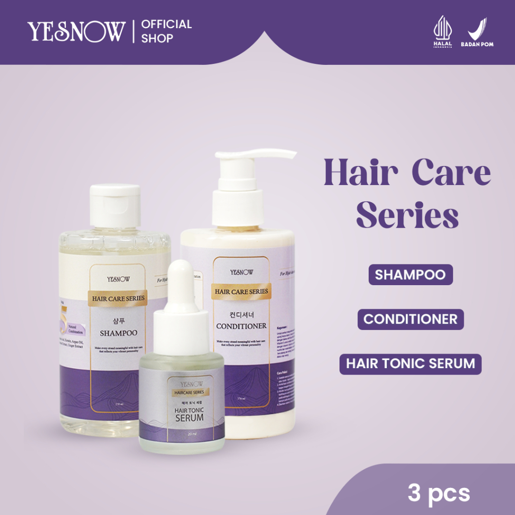Jual YESNOW Hair Shampoo & Milky Smooth Hair Conditioner - Perawatan Rambut Shampoo ...