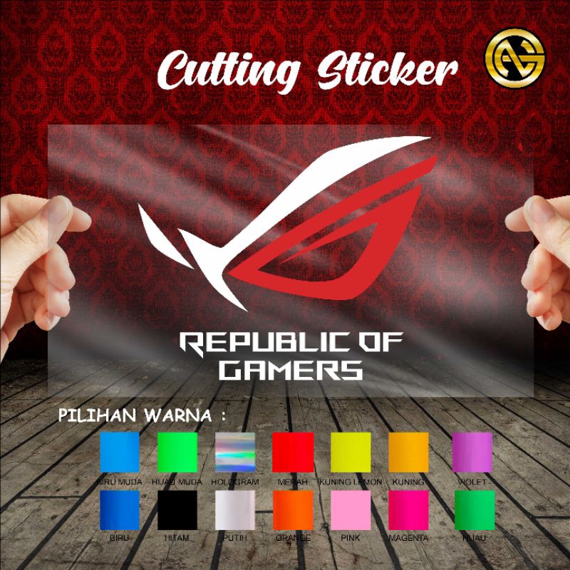 Jual Cutting Sticker gamer asus rog | Shopee Indonesia