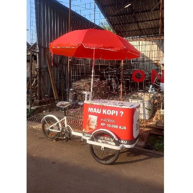 Jual gerobak sepeda ontel | gerobak gowes | gerobak es keliling ...