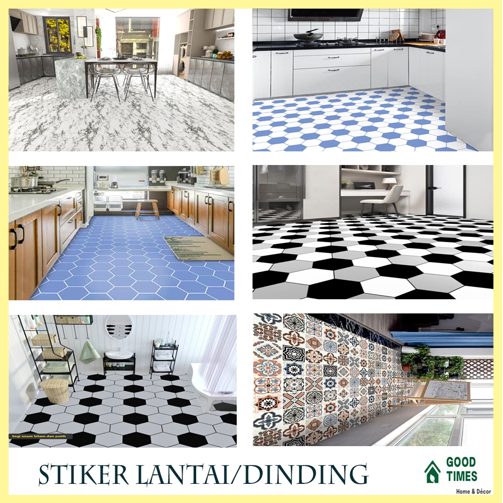 Jual stiker dinding / wallpaper / lantai / stiker warna-warni Bahan PVC ...