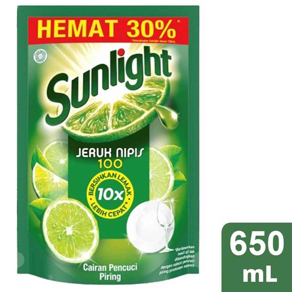 Jual Sunlight Pencuci Piring Jeruk Nipis 650mL | Shopee Indonesia