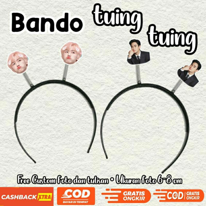 Jual Bando Custom Wajah Ayang • Bando Per Tuing Tuing Custom • Bando ...