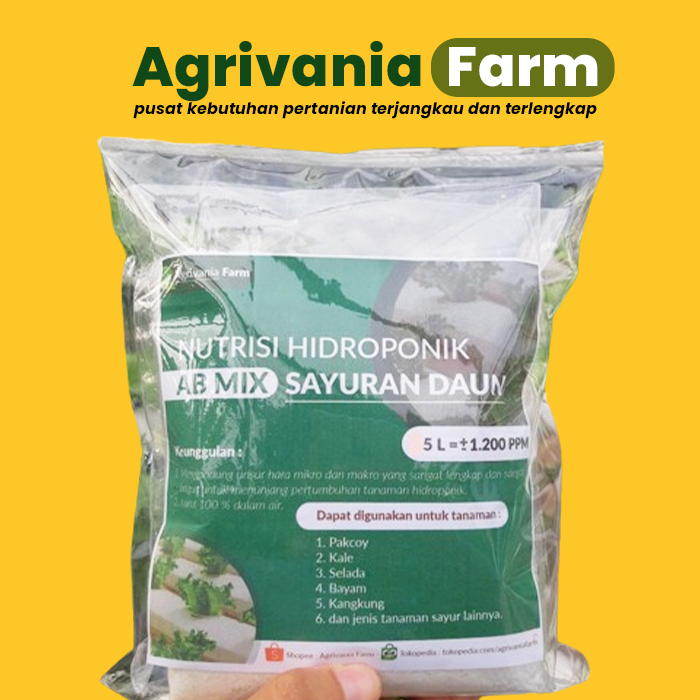 Jual Nutrisi AB - MIX Hidroponik Sayur Agrivania Farm AB-MIX Premium ...