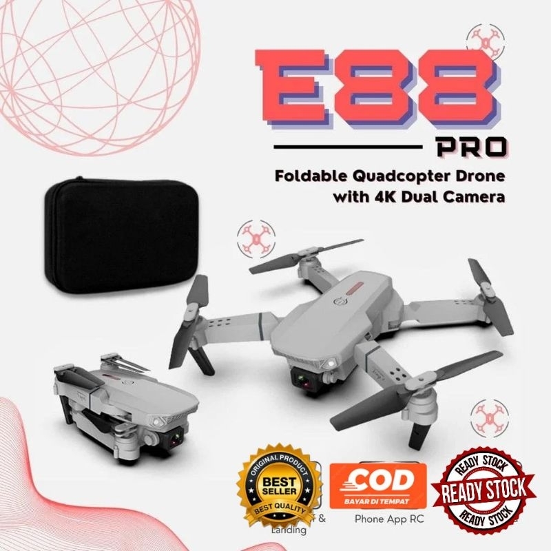 Jual Drone E88 Pro / Drone Kamera 4K HD | Shopee Indonesia