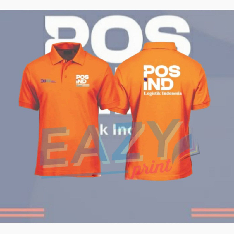 Jual BAJU POLOSHIRT POS INDONESIA LOGO BARU SERAGAM POS IND BUMN ...