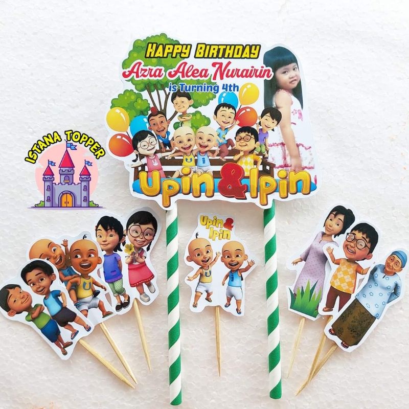 Jual Topper Cake STANDART / CUSTOM Tema Thomas, Boboi Boy, Topper Upin ...