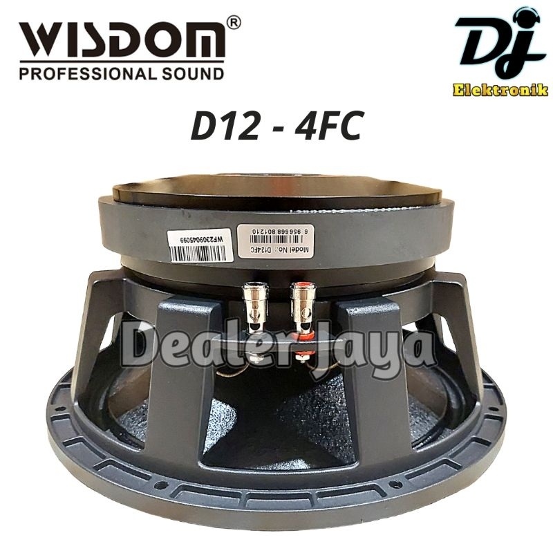 Jual Speaker Komponen Wisdom D 12 4FC / D12 4 FC / D124FC - 12 inch ...