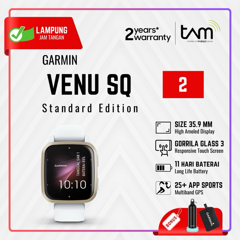 Jual Garmin Venu SQ 2 - White | Shopee Indonesia