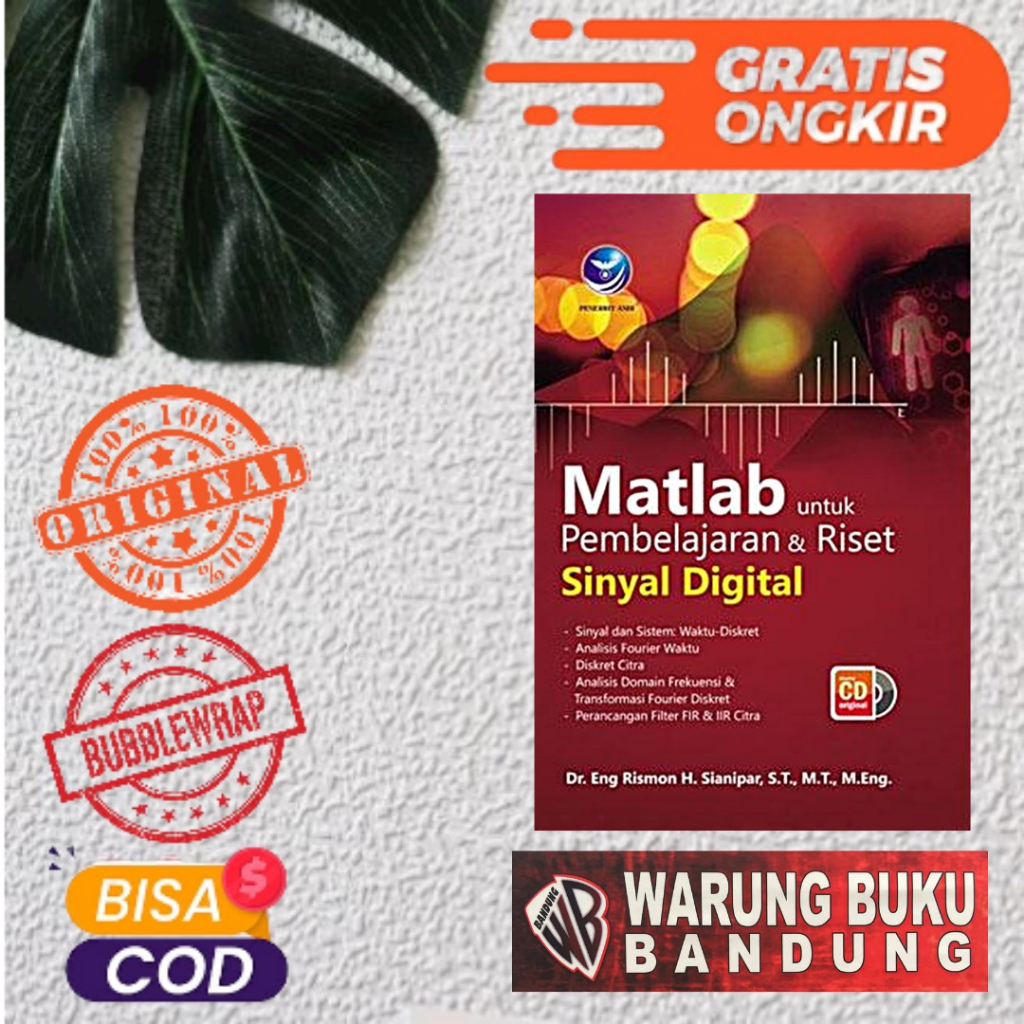 Jual Buku Matlab Untuk Pembelajaran Dan Riset Sinyal Digital - R.h ...