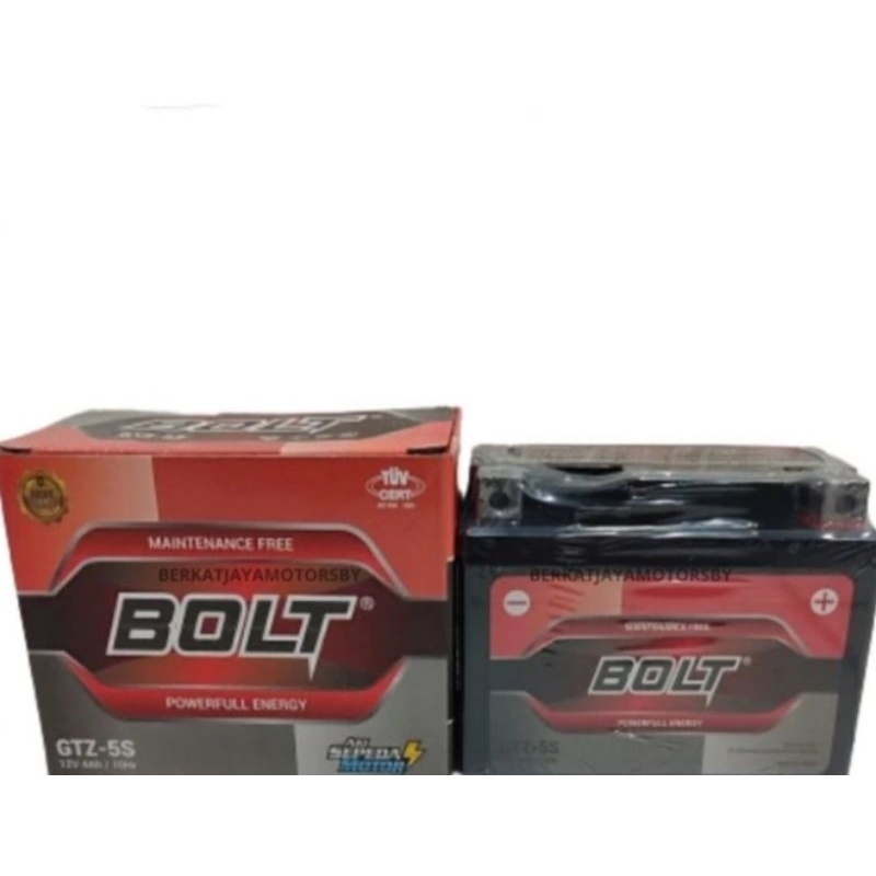 Jual AKI kering murah merek BOLT 100% ORIGINAL FULL KERING GTZ5S AKI ...