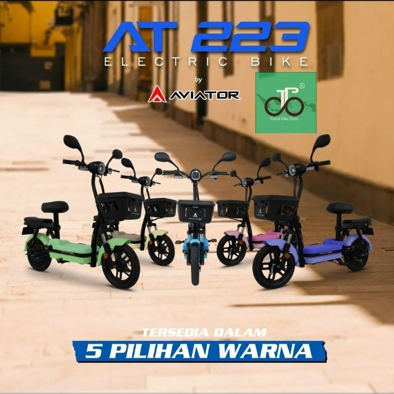 Jual Sepeda Listrik AVIATOR AT 223 Electric Bike 500 Watt by PACIFIC | Shopee Indonesia