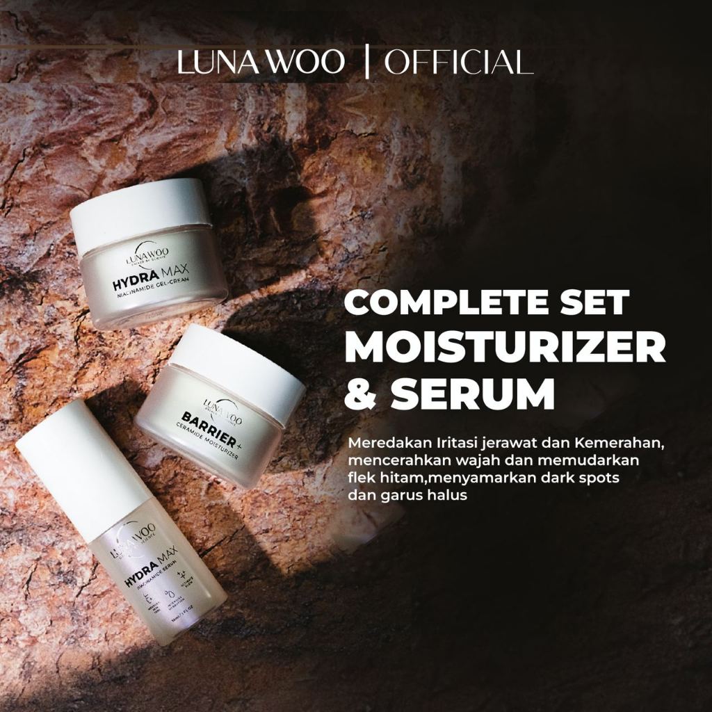 Jual Luna Woo Complete Package Moisturizer & Serum | Luna Woo Hydra Max ...