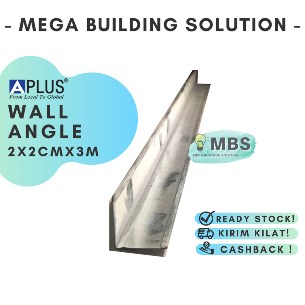 Jual Aplus Wall Angle Lipat 3m / Wall Angel Siku / Plafon Partisi ...