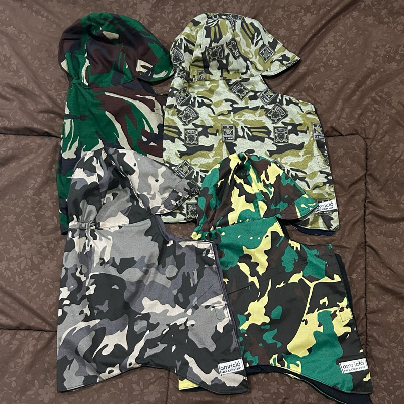 Jual MOTIF LORENG (PAKET 4) TOPI SEBO KERPUS PROYEK WELDING PELINDUNG ...